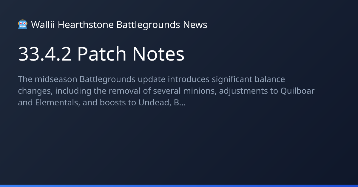33.4.2 Patch Notes | wallii